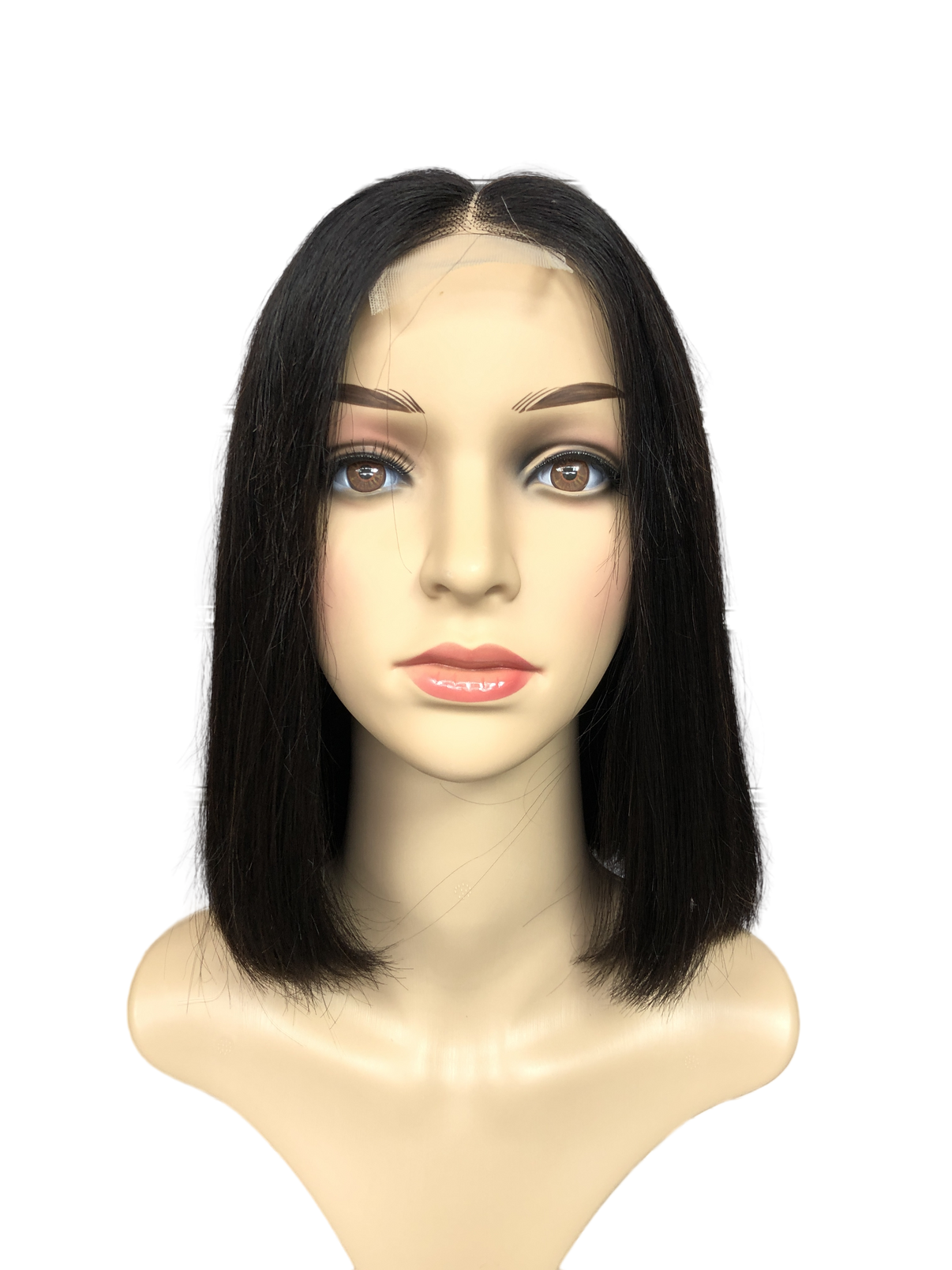 SDD Glueless Human Hair Bob Wig 250% Density 2*6 Kim Closure Bob Wig B ...